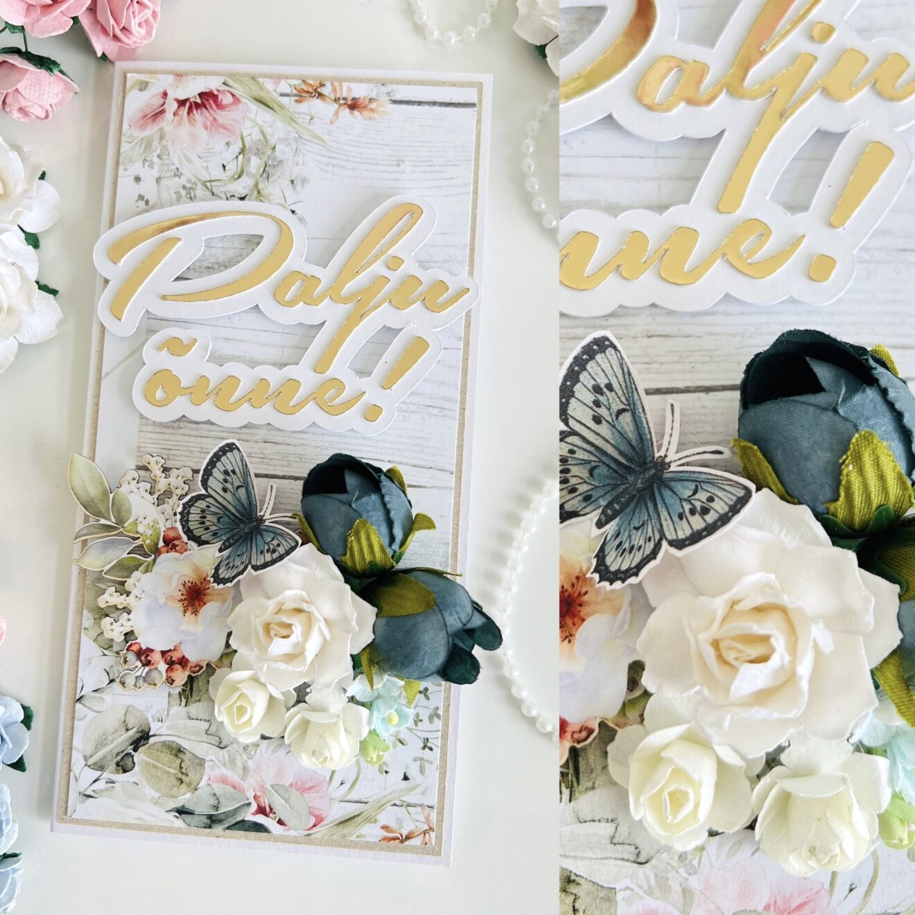 Sünnipäevakaart - lilleline - Ilukaardid